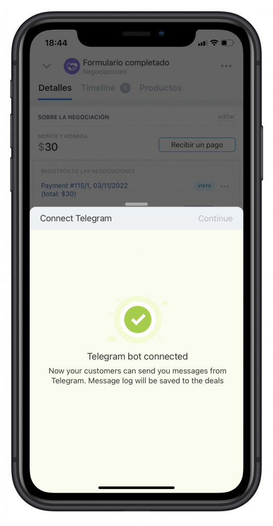Obtener token de acceso para conectar el bot de Telegram