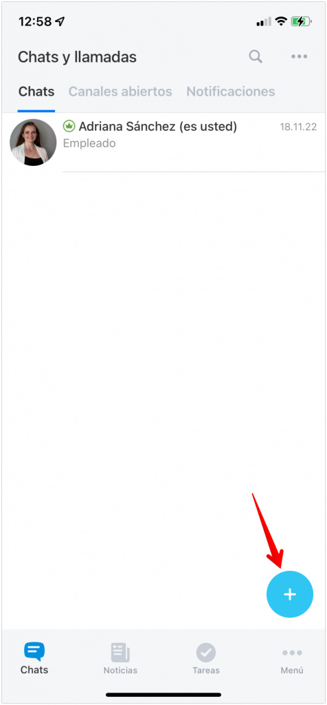 Invitar a Bitrix24 desde la app móvil